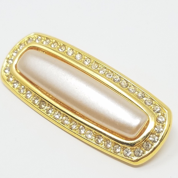 Napier | Jewelry | Vintage Napier Brooch Pin Rhinestone Gold Tone Pin ...